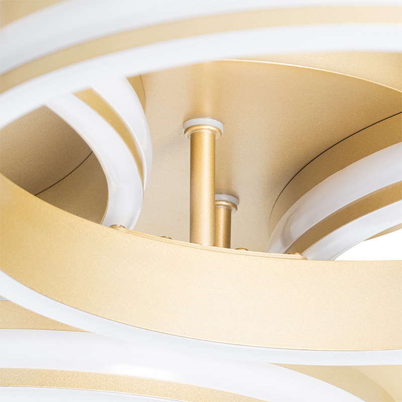 Ceiling Light Brass Incl. LED 3-Step Dimmable 4-Light - Navara