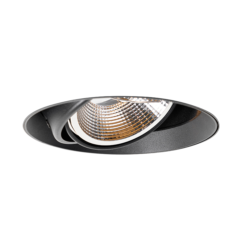 Modern Recessed Spotlight Black GU10 AR111 Round Trimless - Oneon