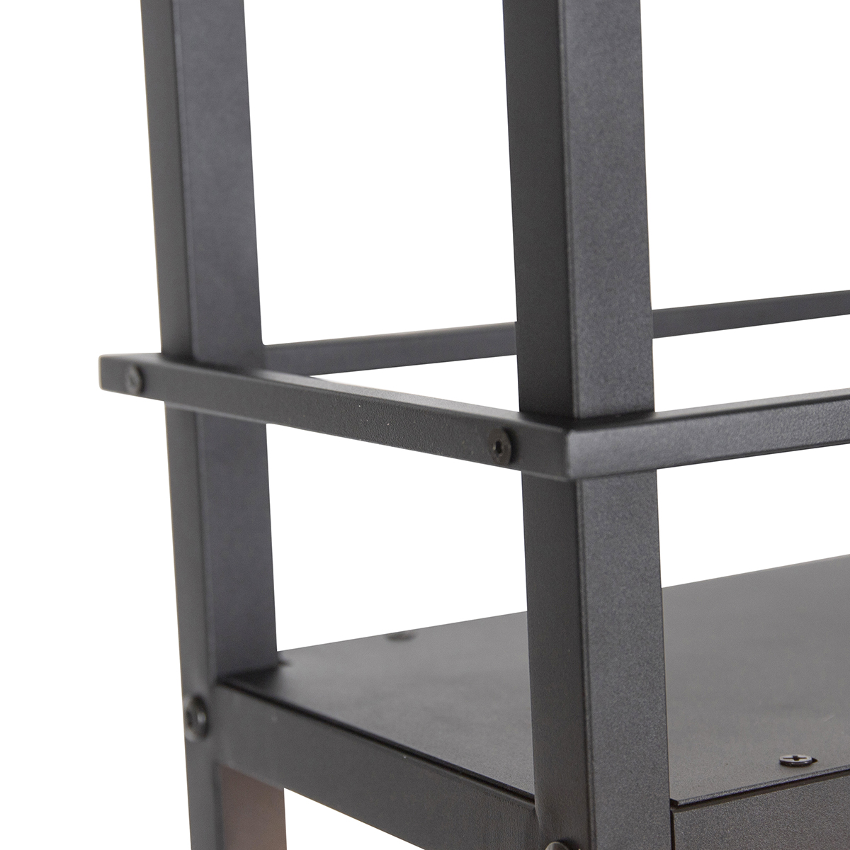 Industrial Pendant Light Black with 4-Light Rack - Cage Rack