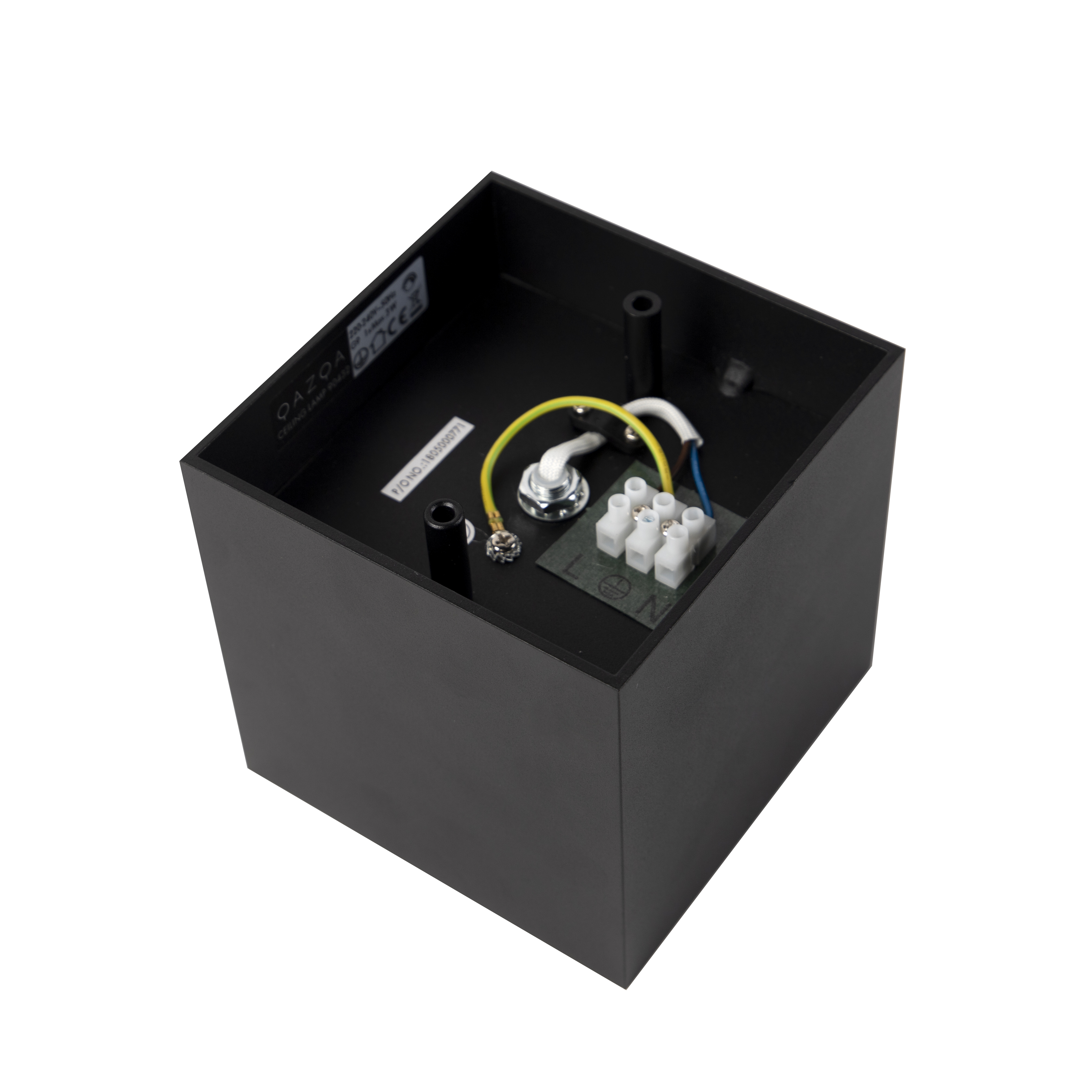 Design Surface-Mounted Spotlight Black Square - Box