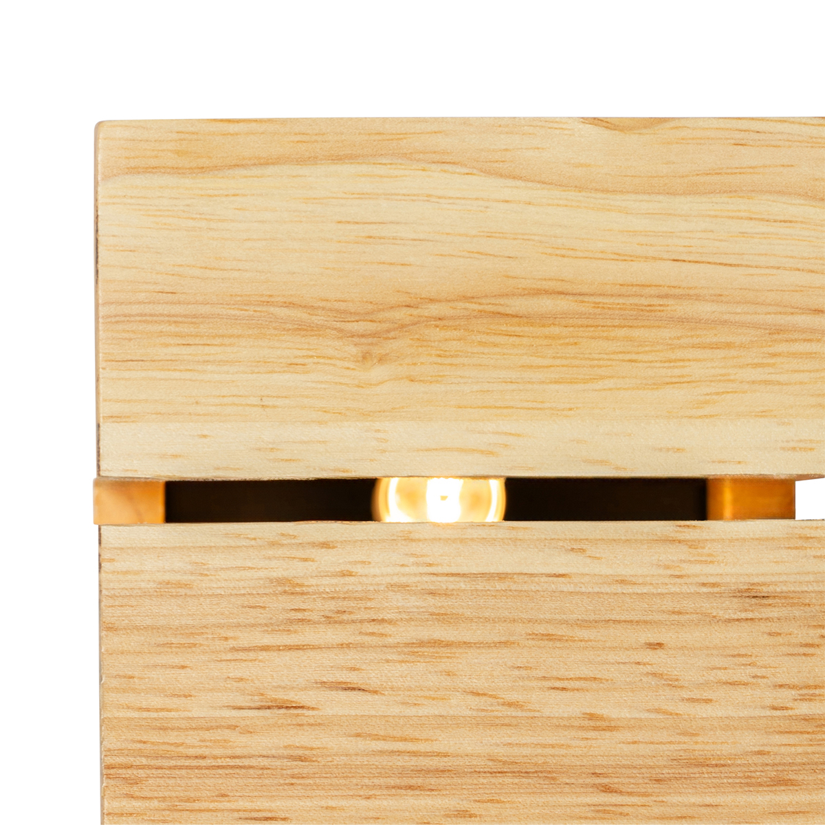 Country Wall Light Oak Wood 9.7 cm - Transfer Groove