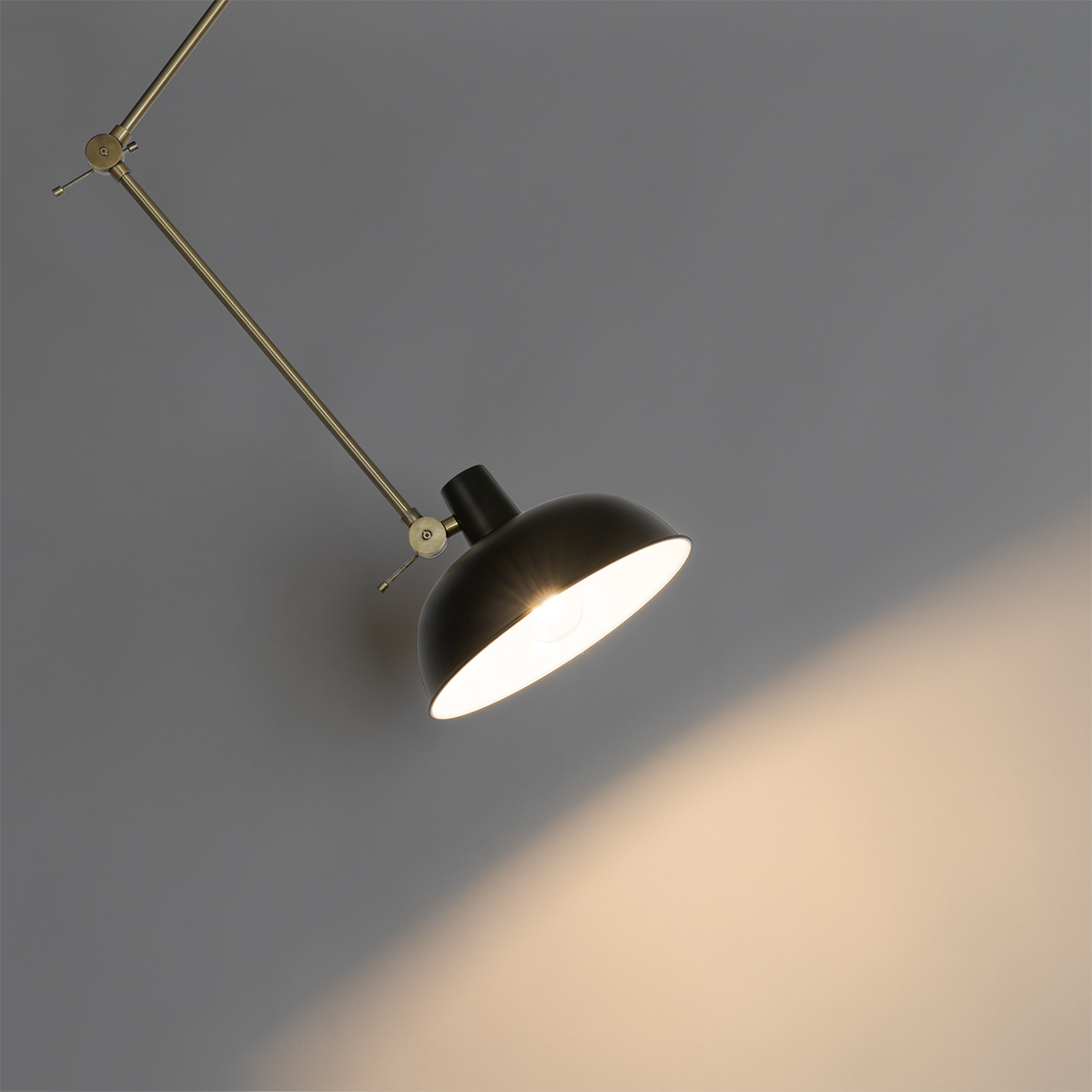 Retro Ceiling Light Black with Bronze - Milou