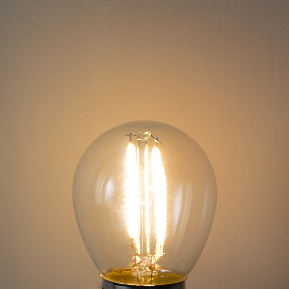 Set of 5 E27 Dimmable LED Bulbs P45 Clear Glass 3W 250 lm 2200K