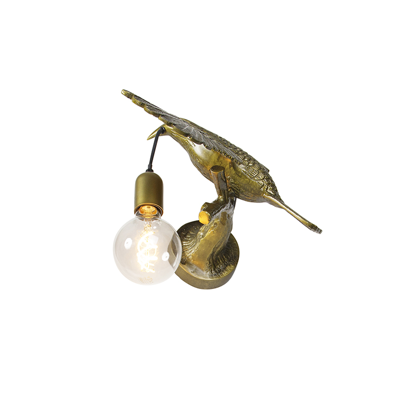 QAZQA wl-animal - Applique murale Rustique - 1 lumière - L 180 mm ...