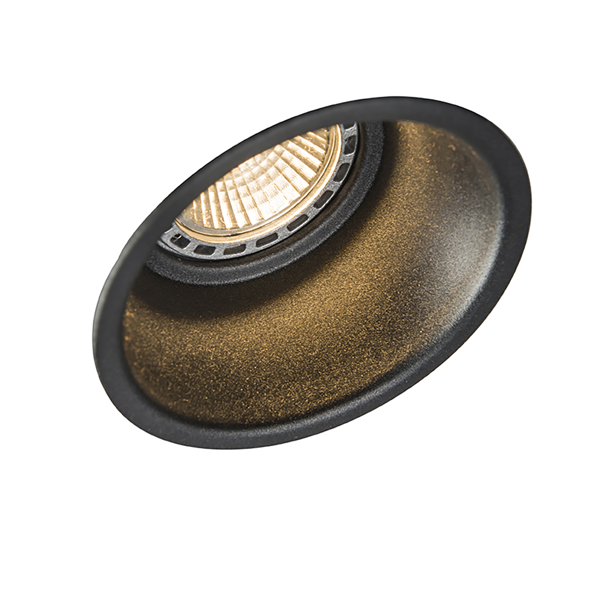 Set of 12 Modern Recessed Spotlights Black - Dept