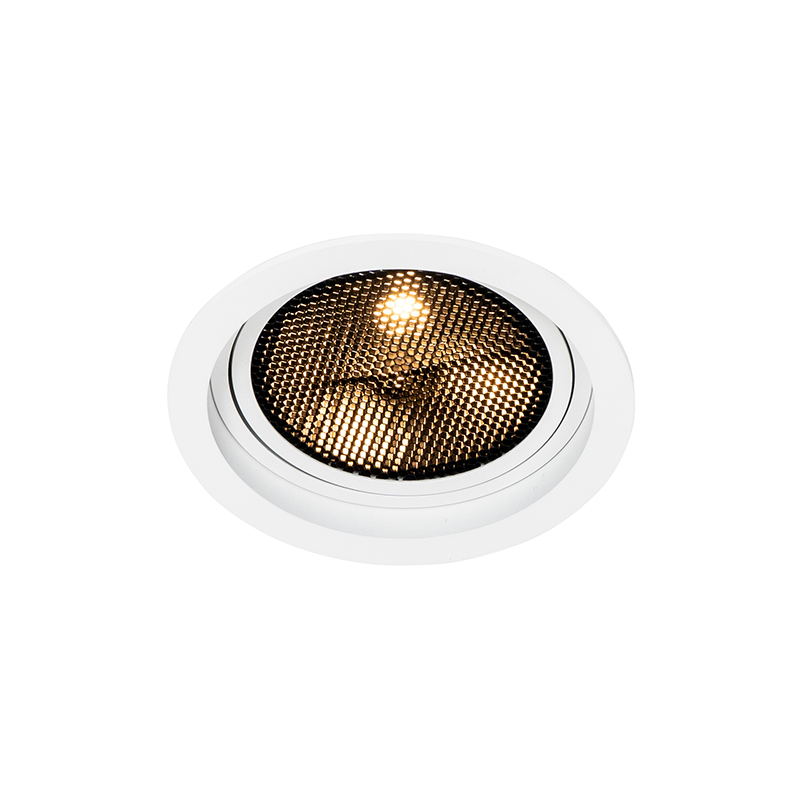 Modern Recessed Spotlight White Adjustable - Coop 111 Honey