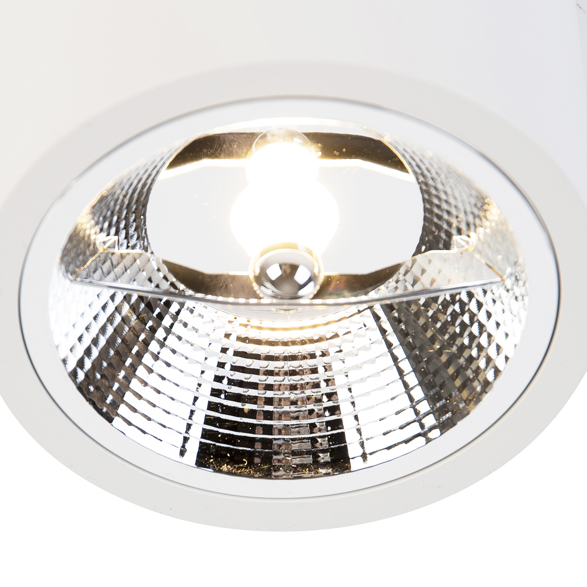 Modern Surface-Mounted Spotlight White GU10 111mm - Expert