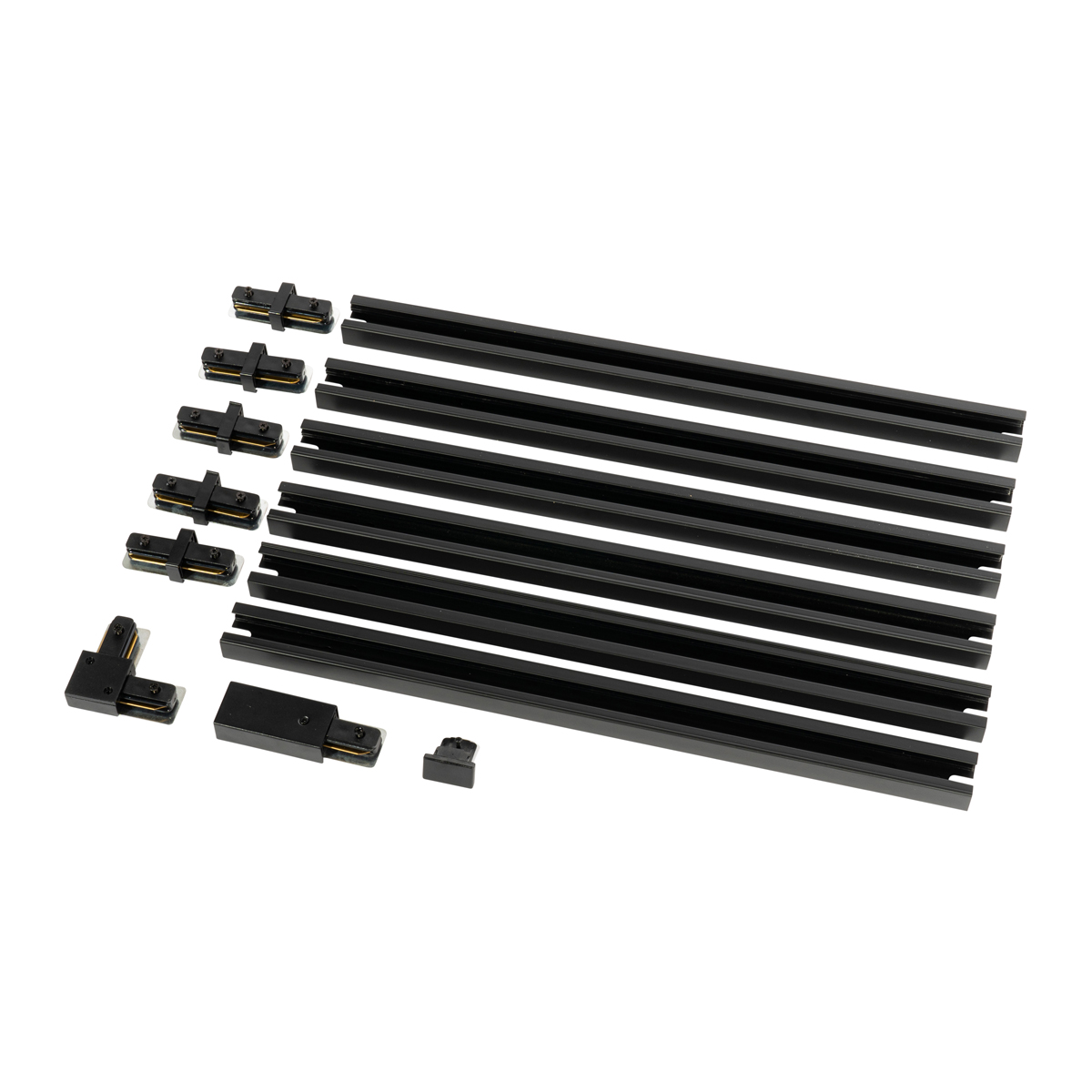 Modern Track Lighting System Black 1-Phase 300cm - Iconic