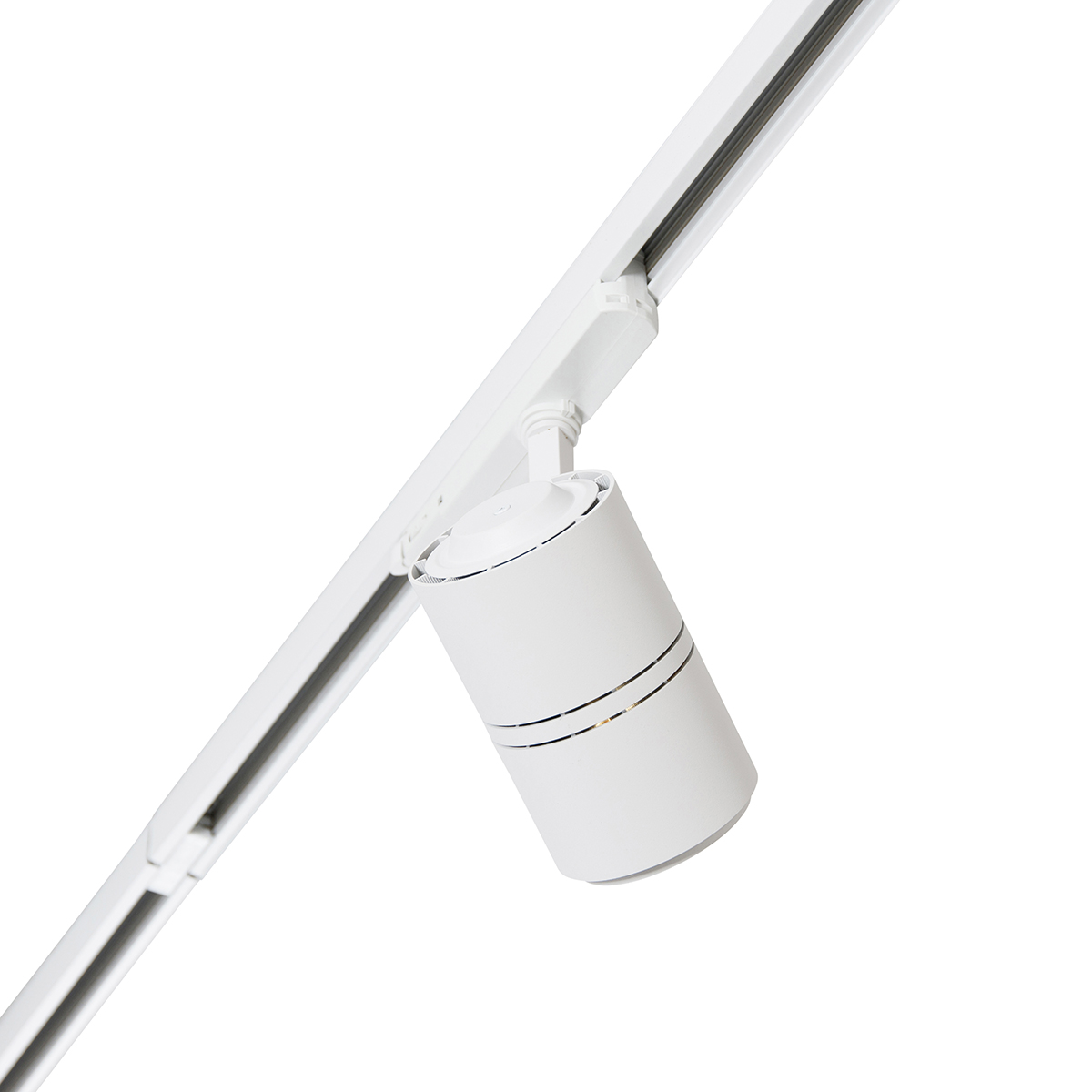 Modern 3-Phase Track Lighting System with 4 Spotlights White - 3-Phase ...