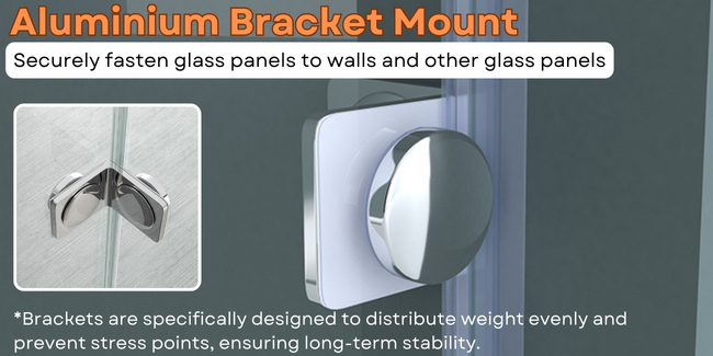 Durovin Bathrooms L Shape Rectangular Frameless Shower Enclosure
