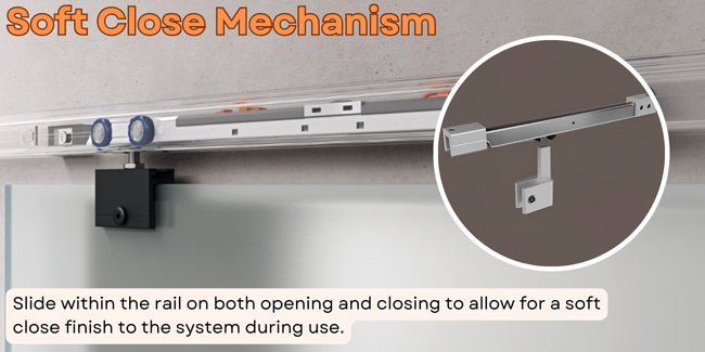 Durovin 775 2050mm internal Sliding Glass Door - Fully Frosted - Black ...