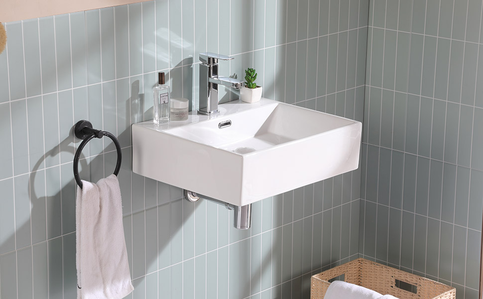 HOROW Design Waschbecken Hängewaschbecken Aufsatzwaschbecken Waschtisch ...