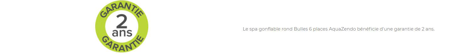 Spa gonflable rond Bulles 6 places - AquaZendo