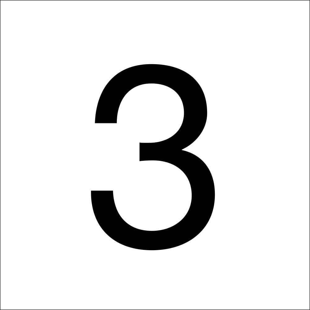 RZB Ziffer "3" 99222.013.3