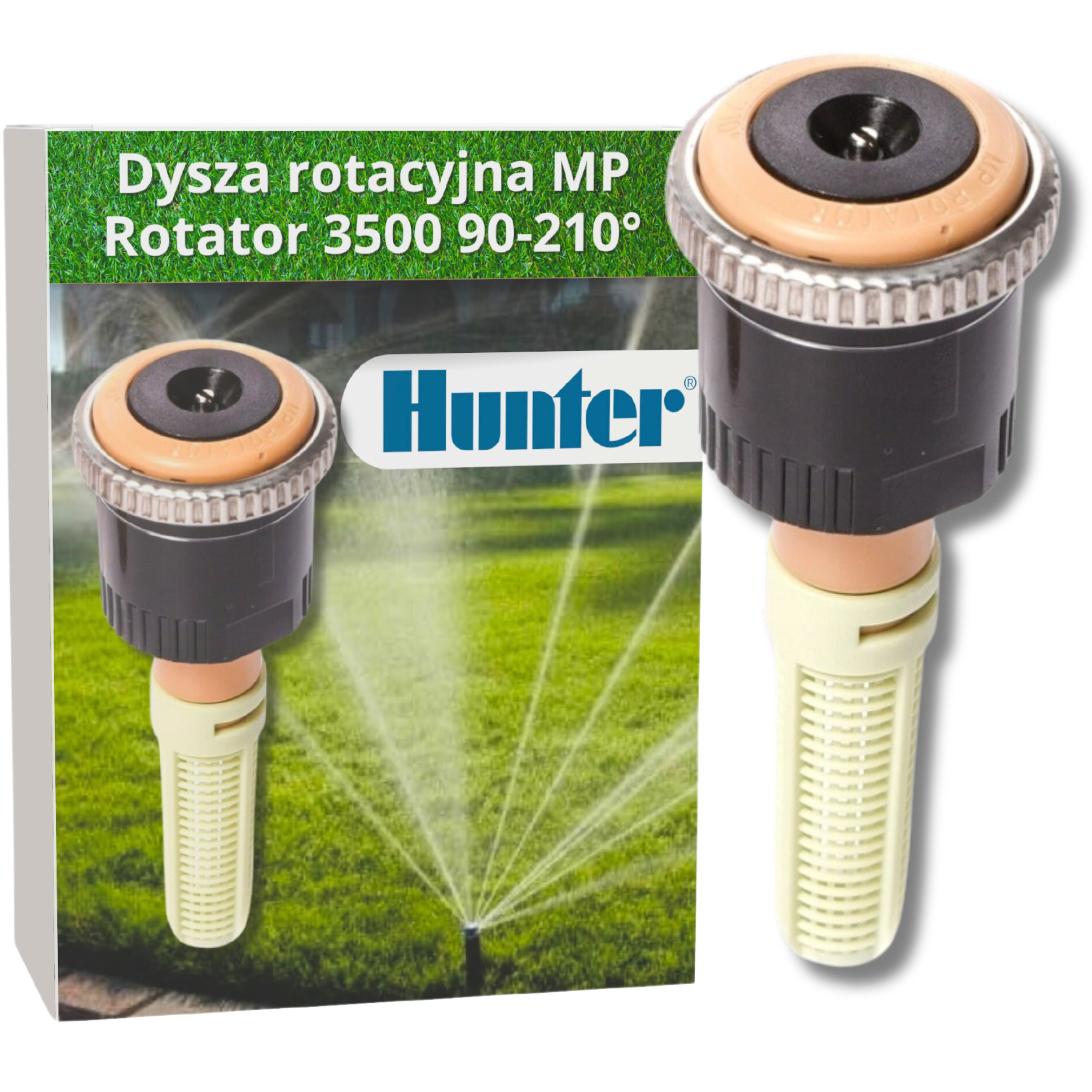 Buse rotative hunter mp rotator 3500 angle 90-210 rayon 9,4 - 10,7 m ...