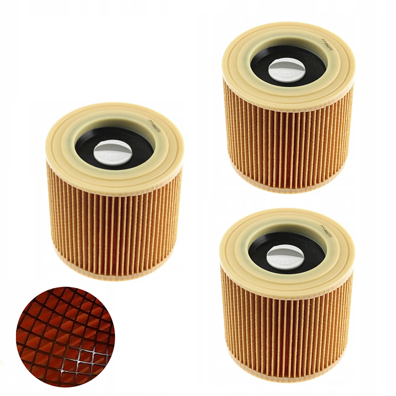 3x Filtre à air pour aspirateur Kärcher MV2 MV3 WD2 WD3