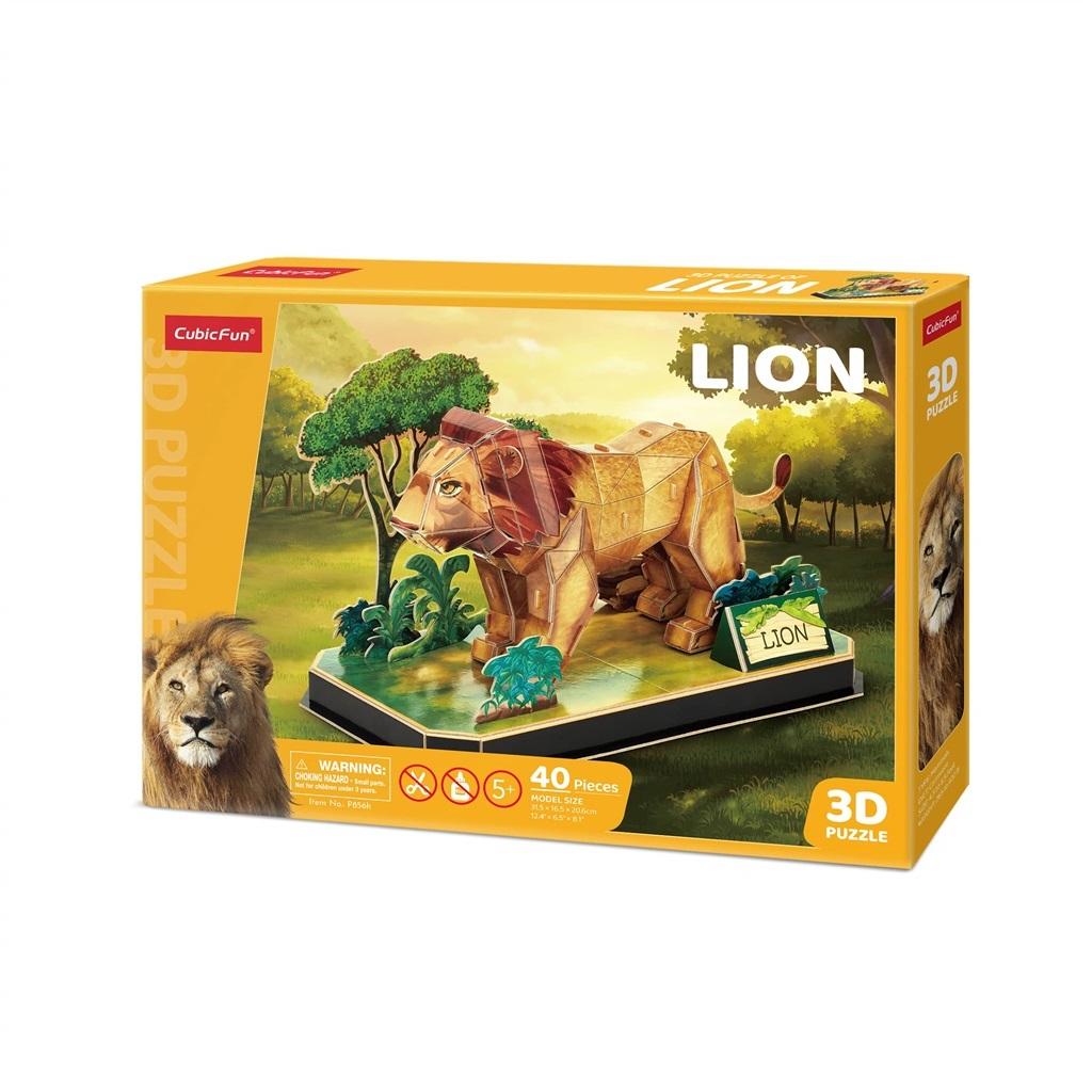 CUBIC FUN Cubic Fun Puzzle 3D Animali LEONE 32470 40 pezzi