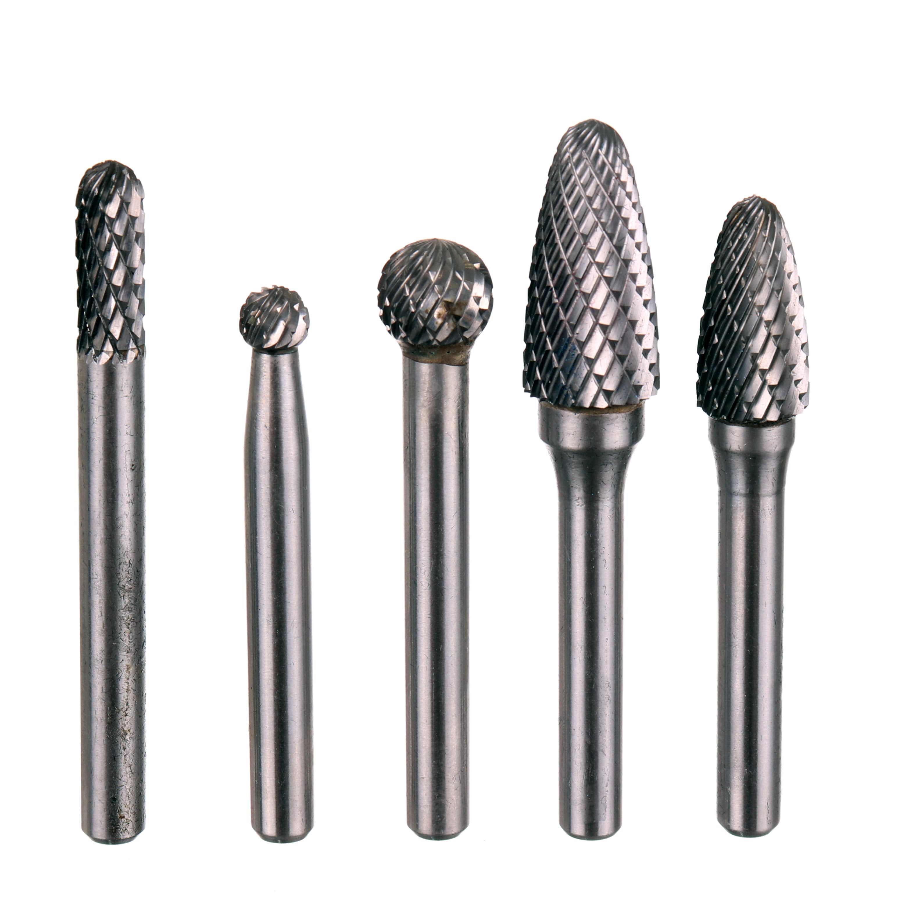 JEU DE 8 FRAISES CARBURE POUR MÉTAL, TIGE 6 MM, SOUDURE, CORROSION
