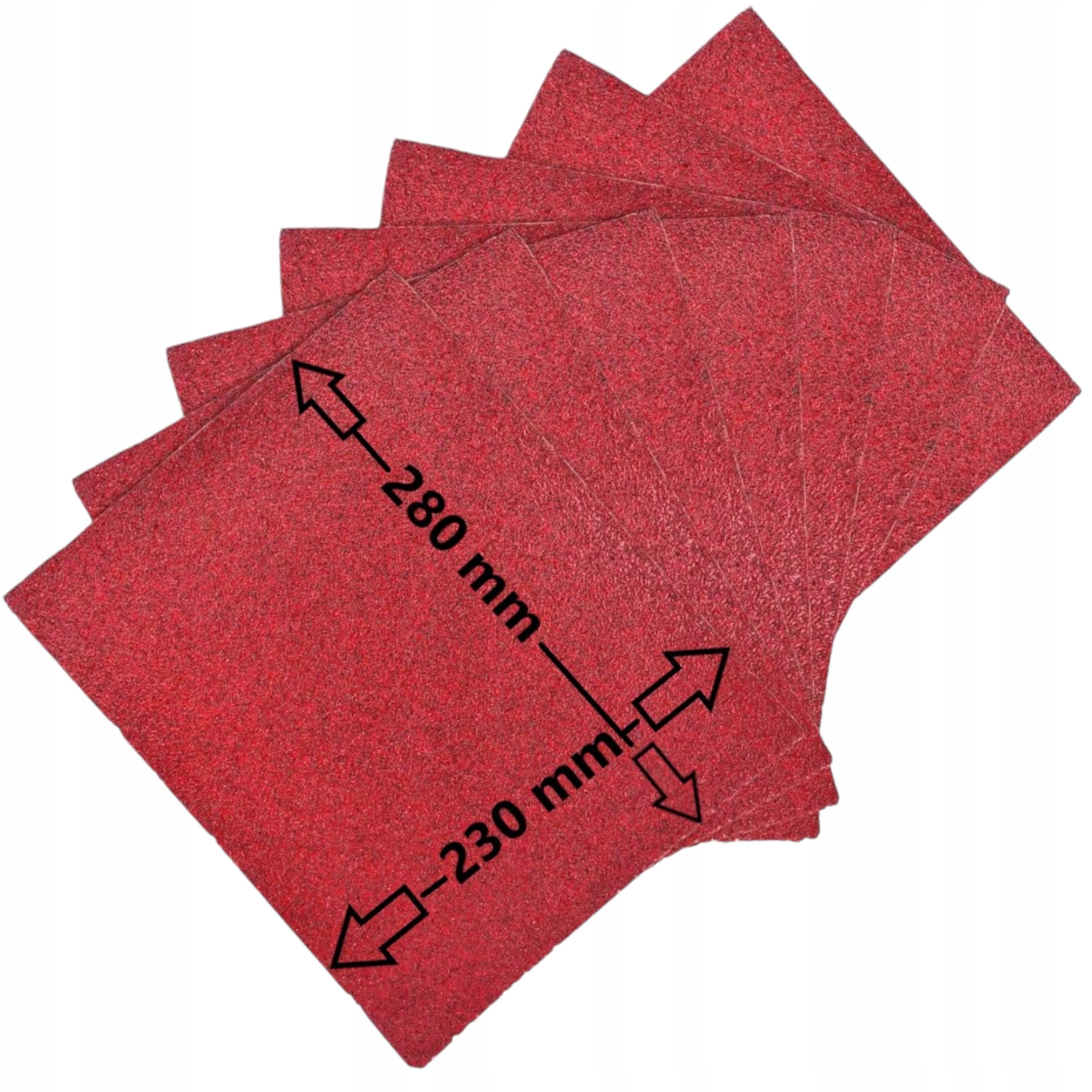 5x PAPEL DE LIJA Hoja sobre lienzo Para alisar 230x280mm P60