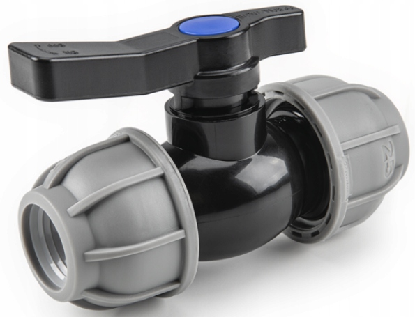 Vanne pour tubes PE Bradas DSRA10VNB3232 32x32mm