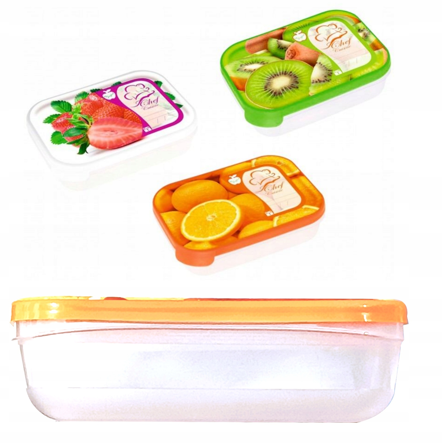 RECIPIENTE PARA ALIMENTOS 1.2L RECTANGULAR 20x15x6cm COCINA FRUTA ...