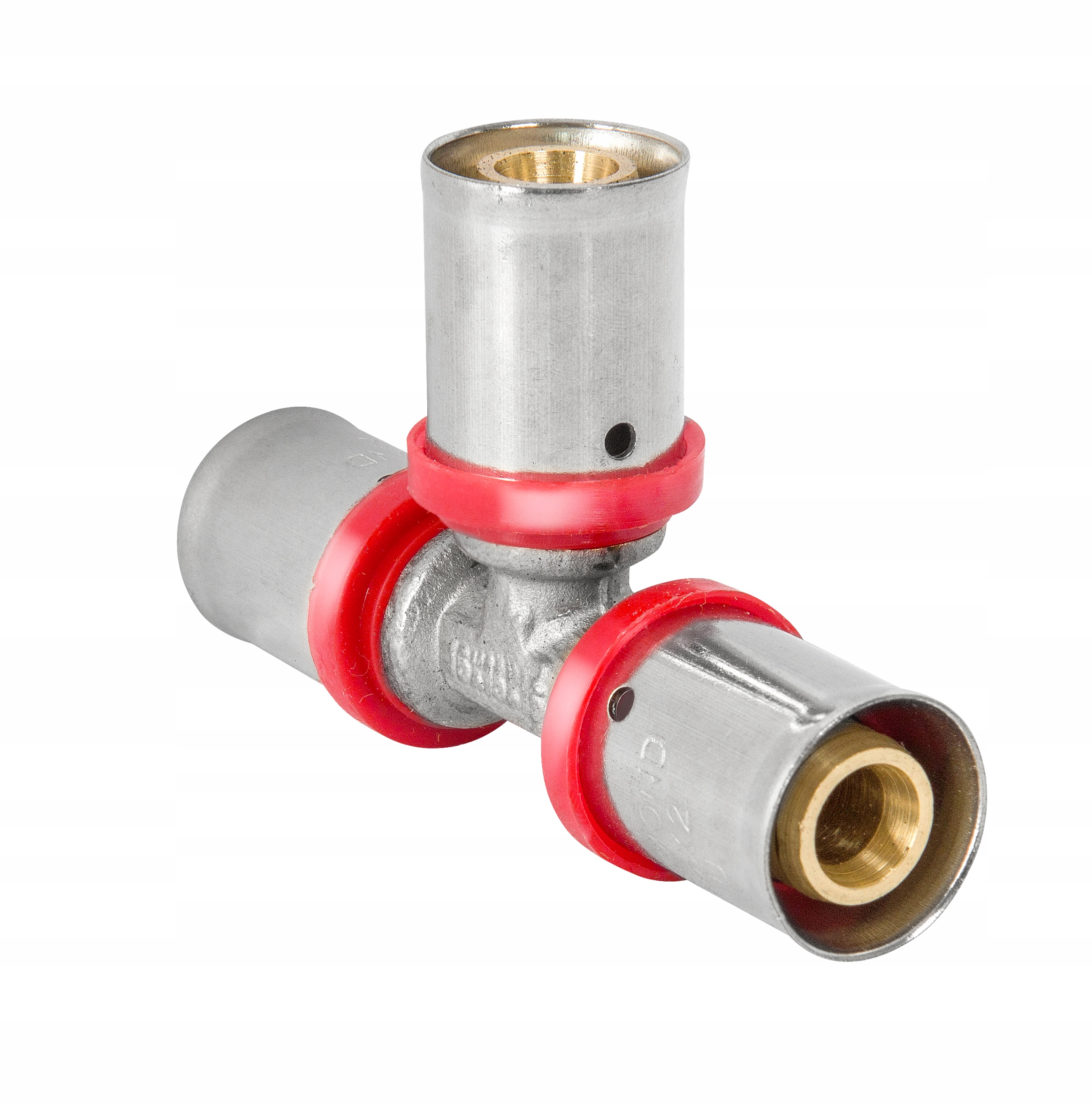 RACCORDO A T PEX 25X20X16 PRESS-CRIMPATO