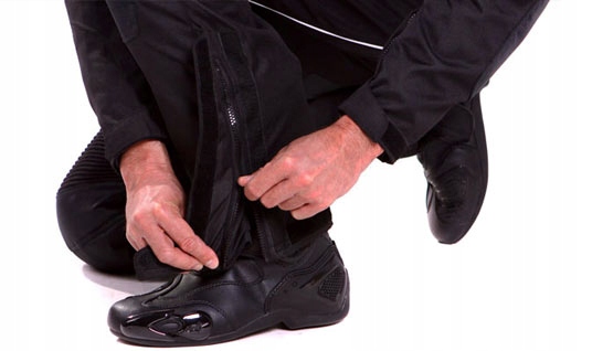Pantalon de moto WOLF 2 couches, noir et blanc, taille XL