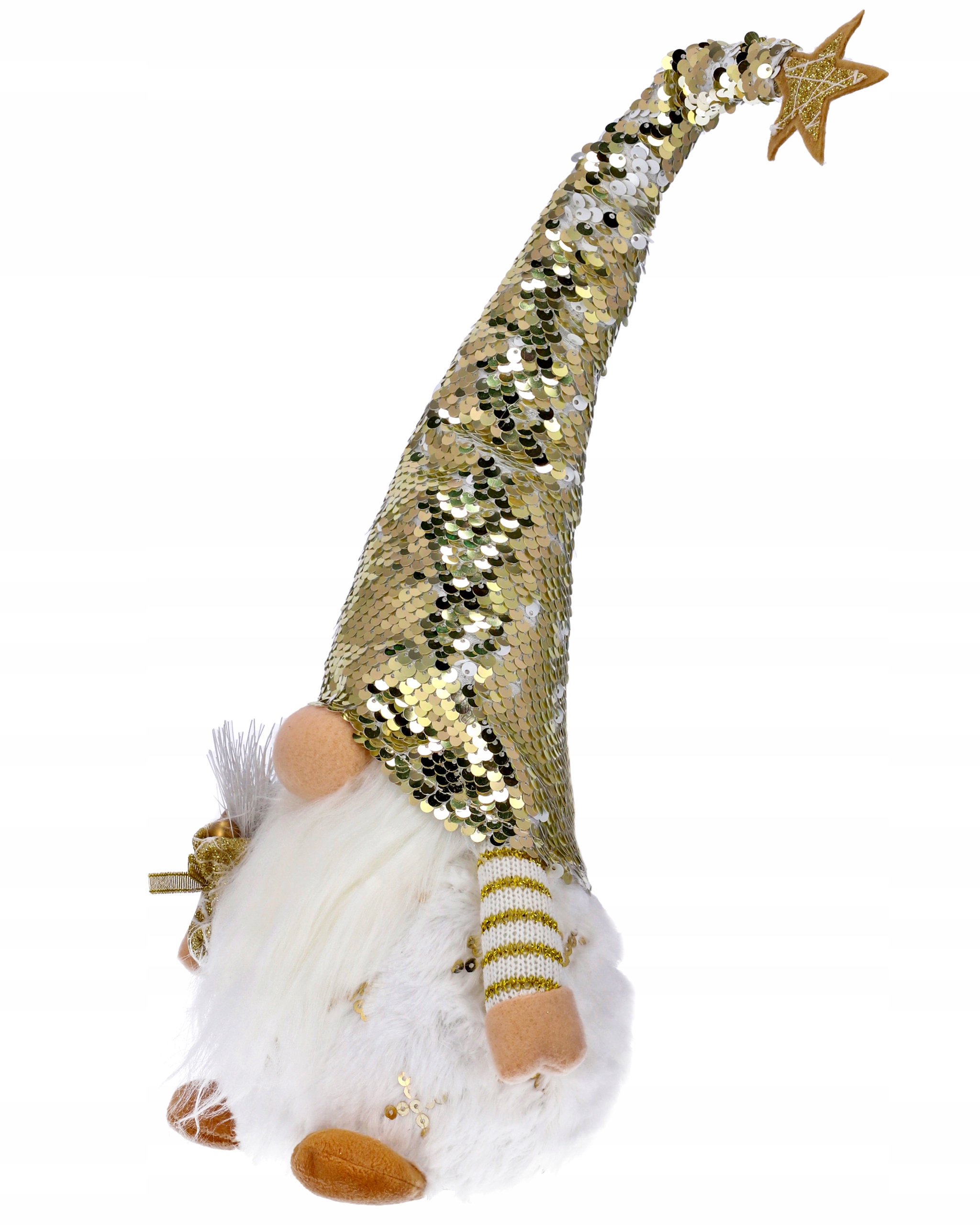 Gnomo di Natale NANO Babbo Natale GRANDE bianco