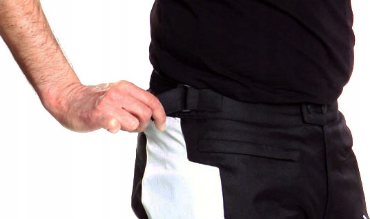 Pantalon de moto WOLF 2 couches, noir et blanc, taille XL