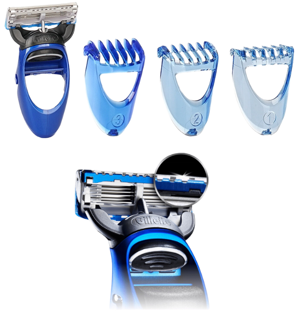 Ensemble Gillette Fusion Proglide Styler 4 en 1