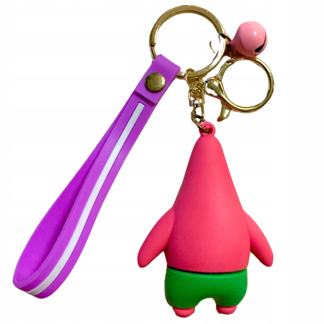 Porte-clés de voiture pendentif Bob l'éponge 3D