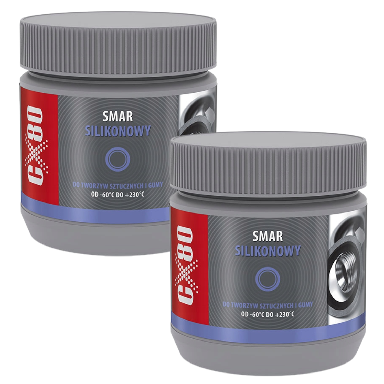 Grasa de silicona incolora CX80 para juntas de grifo de goma NSF 500 g x 2