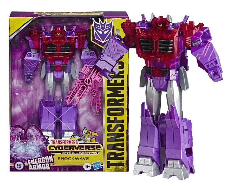 FIGURA TRANSFORMERS CYBERVERSE 27CM SHOCKWAVE Hasbro E7113 25cm