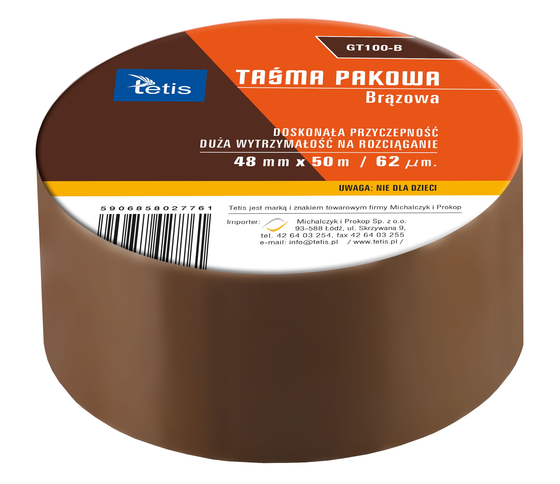 NASTRO DA IMBALLAGGIO MARRONE 48X50 GT100-B 7761