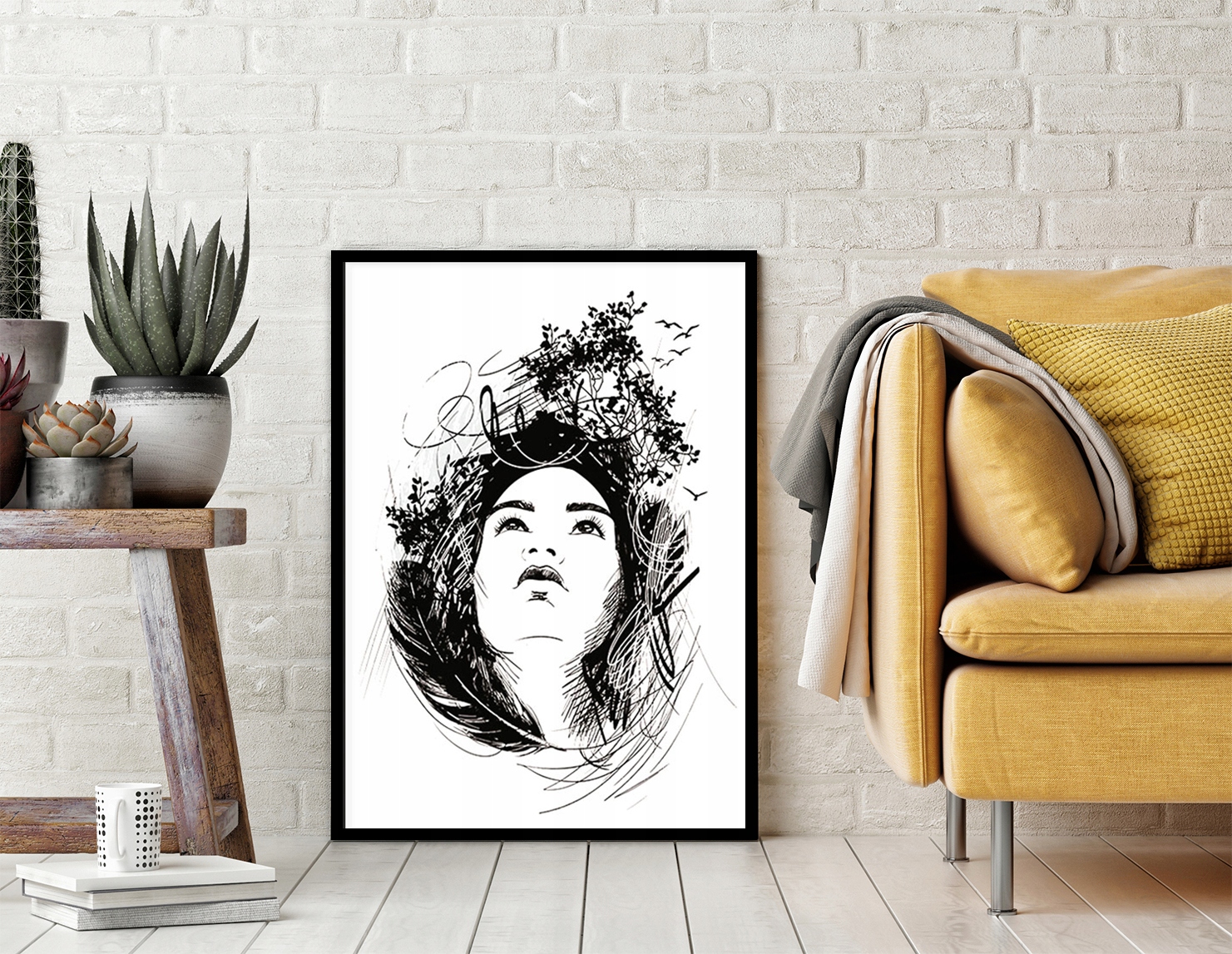 AFFICHE PHOTO ENCADRÉE 33x43 cm Fille P1427