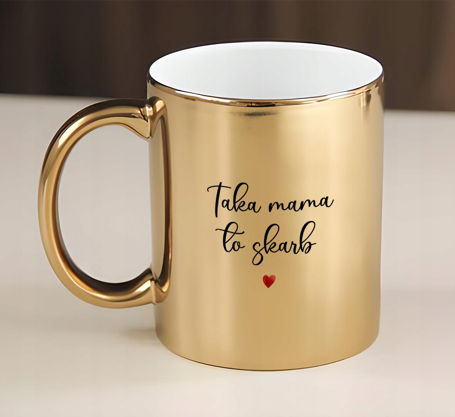 Muttertagsgeschenk für Oma: Goldener Becher – wunderschön, glänzend ...
