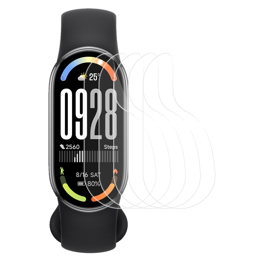 Lot de 5 films hydrogel incolores pour Xiaomi Smart Band 10