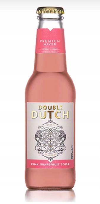 DOUBLE DUTCH Pamplemousse rose Faible en calories Bouteille de 200 ml