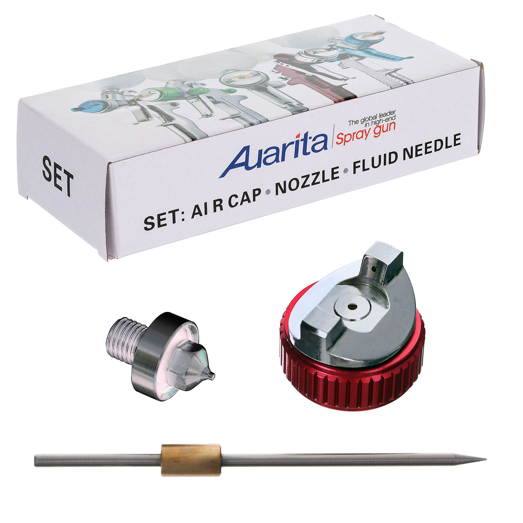 DÜSE MIT NADEL TEILESATZ FARBPISTOLE H-887 MINI 1,0 MM HVLP