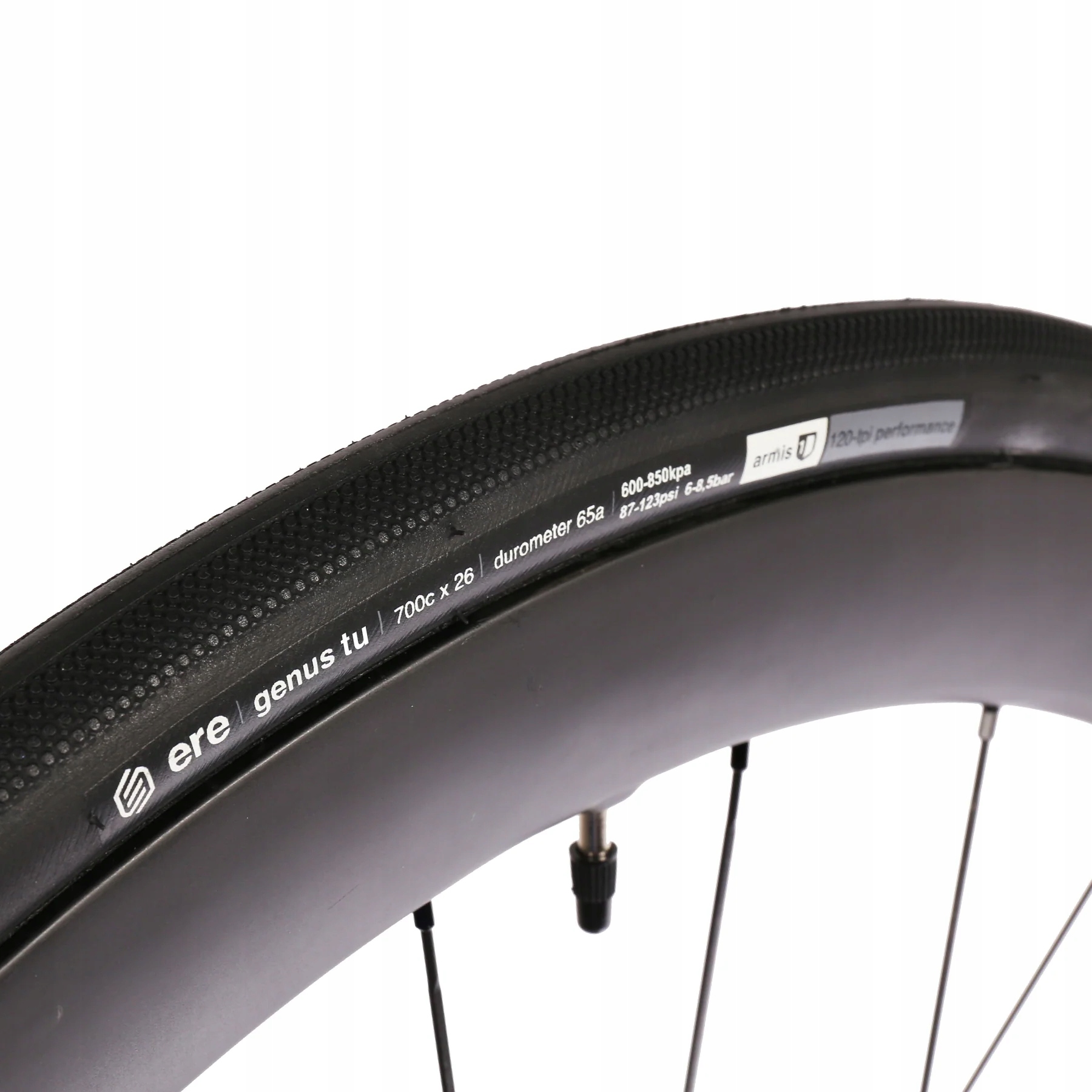 PNEU DE ROUTE TUBELESS GRAVE ERE GENUS TU 700X26C SEULEMENT 296G