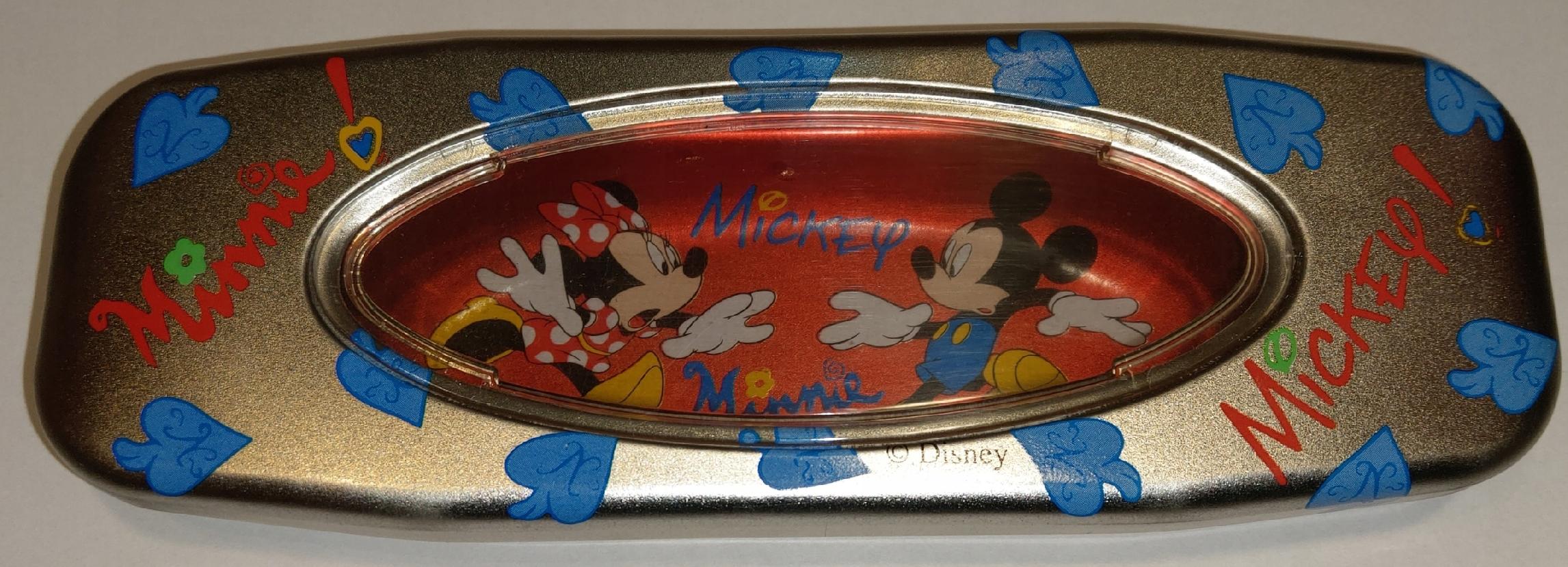 MICKEY MAUS METALL FEDERMÄPPCHEN METALLBEUTEL