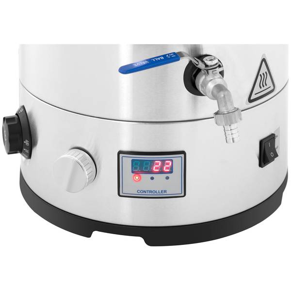 Stainless Steel Mash Tun Brew Kettle Home Brewing 30L 700/1800/2500W ...
