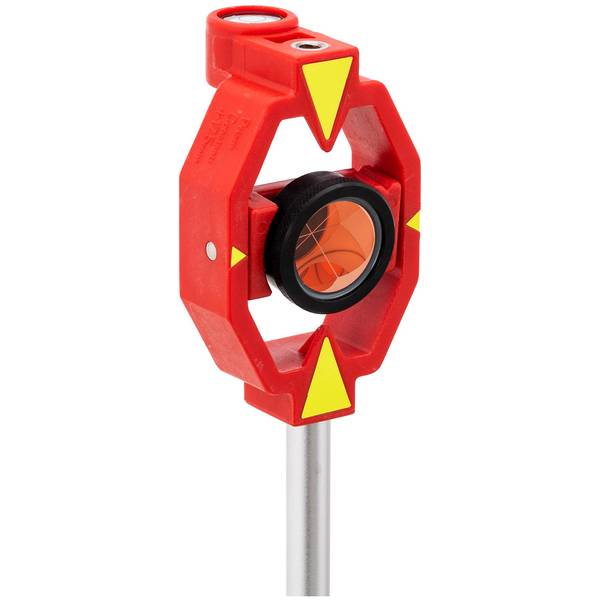 Mini prism with prism pole offset 17.5 mm copper coated for total station