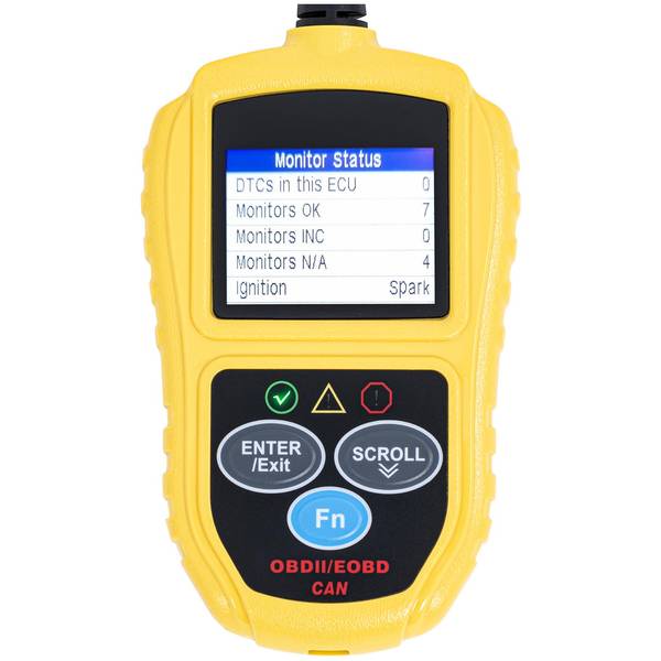 OBD2 diagnostic device - 8 - 18 V - LCD - Fault codes / VIN / ID / CVN ...