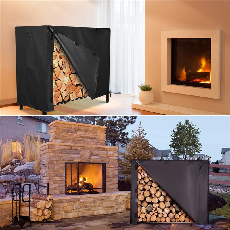 Outdoor Log Shed and Log Rack Waterproof Cover for Outdoor Firewood ...