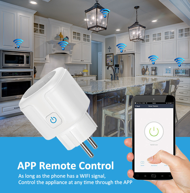 Prise Connectée SP21-4 WiFi 16A Compatible avec Alexa, Google Home ...
