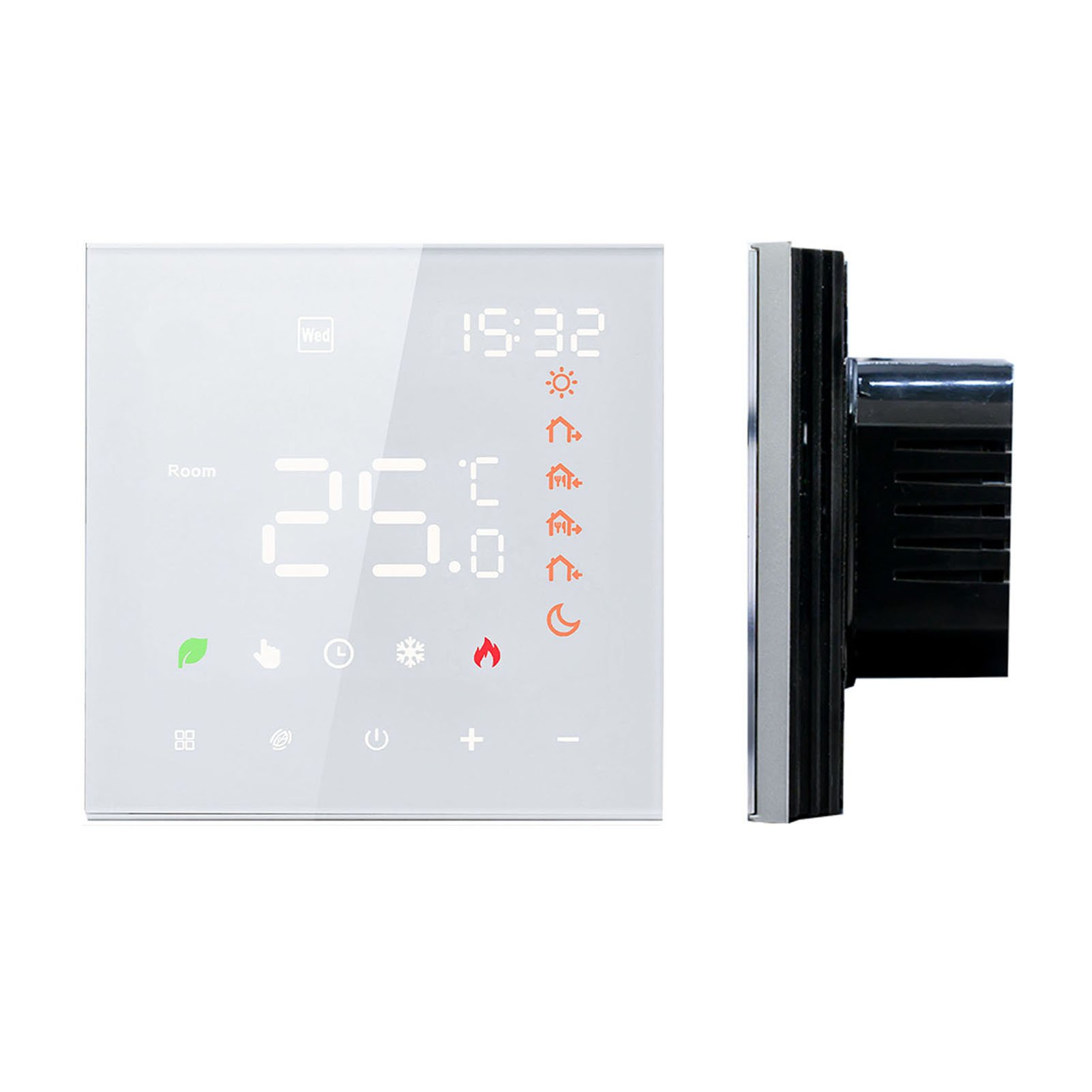 UlisemThermostat WiFi pour Chauffage à l'eau, Contrôle Vocal Intelligent Thermostat WiFi LCD ...