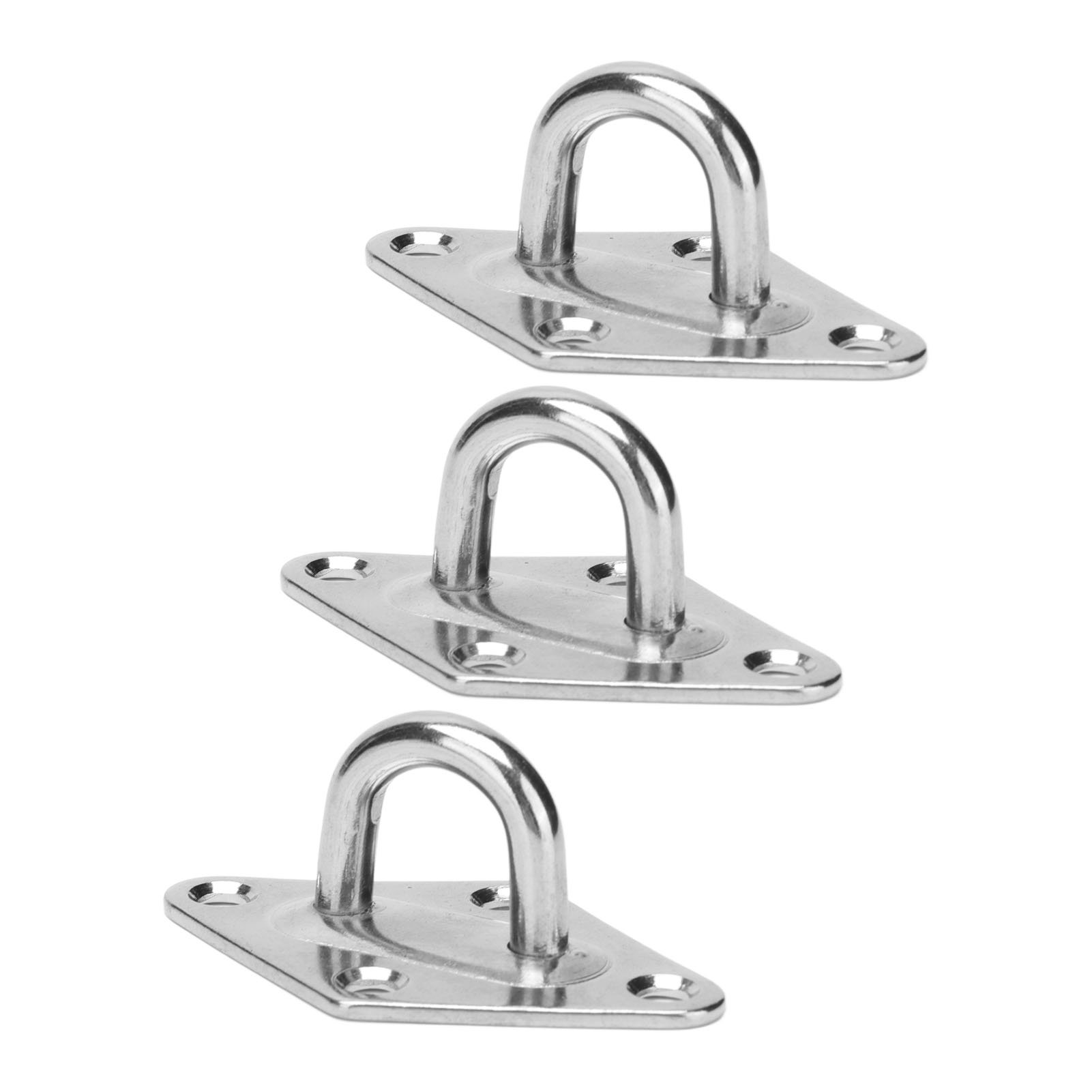 Heavy Duty Ceiling Wall Mount Hook Anchor Pad Eye Plate 304 Stainless ...