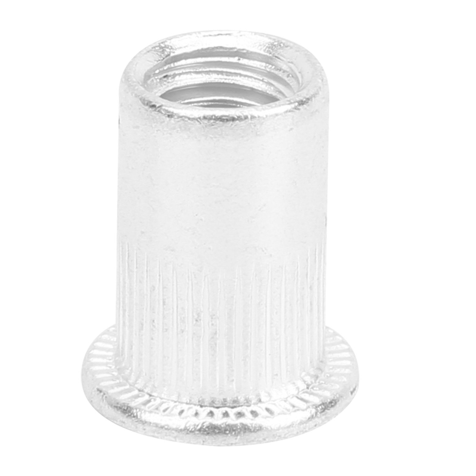 100pcs/Aluminum Flat Head Plated Rivet Nuts & Vertical Rivet Nut M8 ...