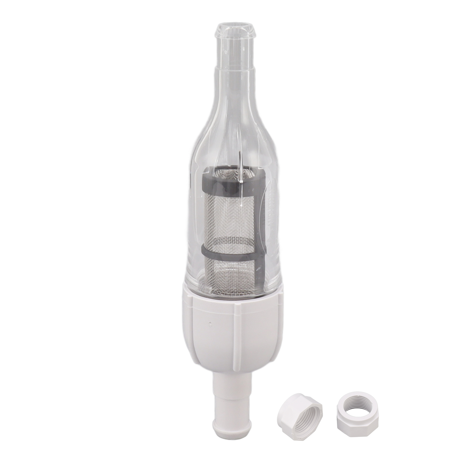 48080 Inline Filter Assembly with D15 Pool Cleaner Hose Nut, Pool ...